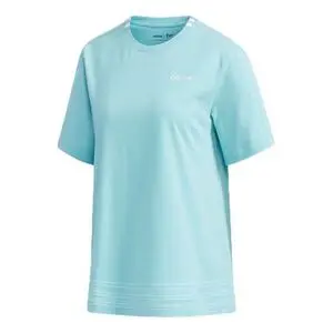Adidas Neo Logo Printing Training Sports T-shirt - Blue