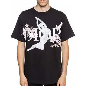 Dior X Sorayama Crossover Sakura Printing Short Sleeve