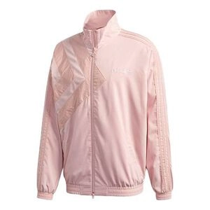 Adidas Originals Logo Stand Collar Track Jacket - Pink