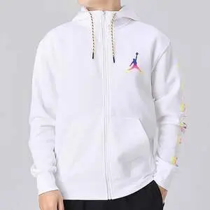 JORDAN Air Sports Zip-up Hooded Fleece Jacket With Graphic Accents