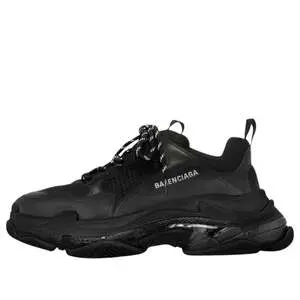 Balenciaga Balenciaga Triple S Clear Sole Sneakers Black