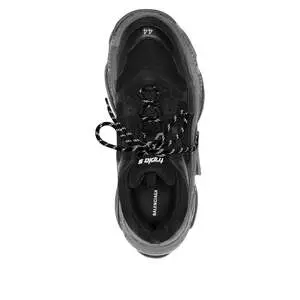 Balenciaga Triple S Clear Sole Sneakers - Black