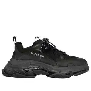 Balenciaga Triple S Clear Sole Sneakers - Black