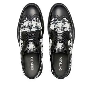 Onitsuka Tiger Brogue Textured Lace-up Shoes