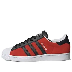 Adidas Superstar " Core Black" Sneakers - Red