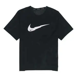 Nike Quick Dry Breathable Mesh Sports Short Sleeve - Black