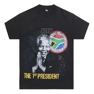 Kith For Mandela Day 2021 President Vintage Tee - Black