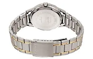 Casio Quartz Analog Watch With Two Tone Stainless Steel Band - Silverblack