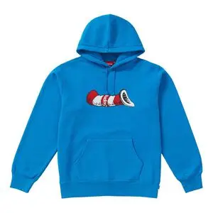 Supreme Fw18 Cat In The Hat Hooded Sweatshirt - Blue