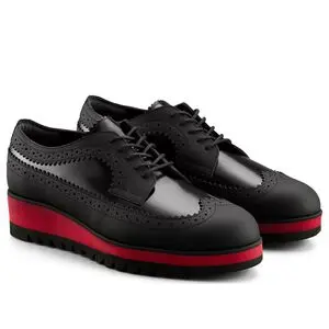 Onitsuka Tiger Brogue Platform Sneakers - Black/classic Red