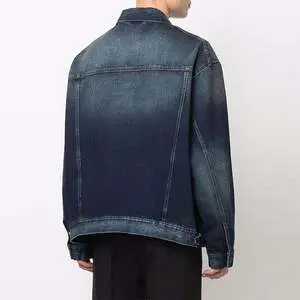 Balenciaga Embroidered Logo Denim Jacket
