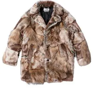 Supreme X Mm6 Maison Margiela Patchwork Faux Fur Coat - Brown/tan