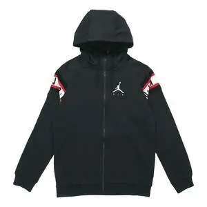 JORDAN Jumpman Athleisure Zip-up Hooded Jacket - Black