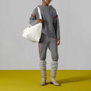 Gucci Wool Cashmere Pants With Web Detail