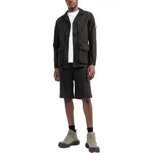 Stone Island Logo Patch Button Fastening Jacket