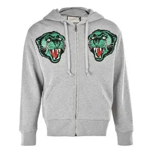 Gucci Tiger Head Zip-up Hooded Jacket
