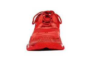 Balenciaga Triple S Clear Sole Sneaker - Red