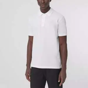 Burberry Ss21 Pattern Cotton Short Sleeve Polo Shirt