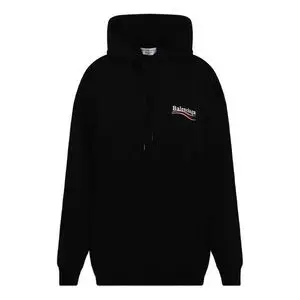 Balenciaga Medium Fit Hoodie - Black