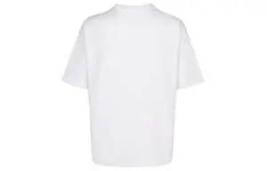 JORDAN Flight Essentials Solid Color Logo Label Loose Pullover Round Neck Half Sleeve White T-shirt