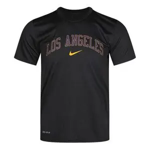 Nike Los Angeles Lakers Basketball Training Short Sleeve - Black