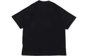 Nike Logo Alphabet Printing Breathable Round Neck Short Sleeve Black T-shirt - Default Color