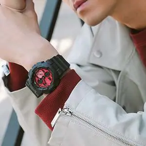 Casio G-shock Analog-digital Watch - Black/red