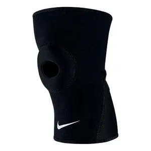 Nike Logo Printing Hollow Out Knee Support - Black