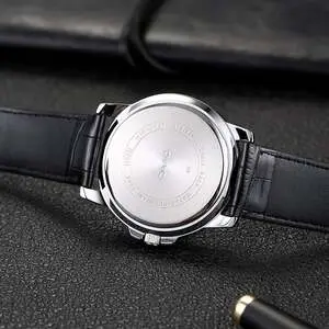 Casio Analog Watch With Leather Band