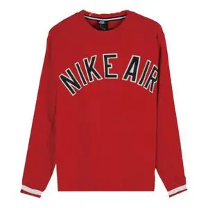 Nike Knit Round Neck Athleisure Casual Sports - Red