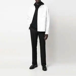 Off-White Casual Solid Color Trousers