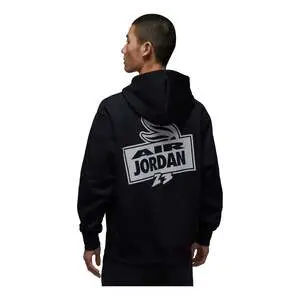 JORDAN Aj8 Fleece Pullover Hoodie - Black