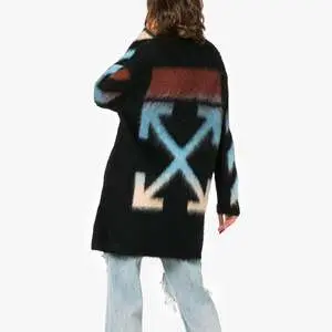 Off-White Knit Printed Dress
