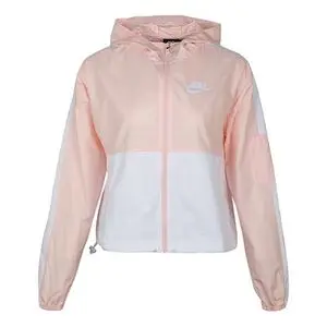 Nike Woven Jacket With Drawstring Hood - Red
