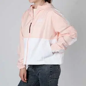 Nike Woven Jacket With Drawstring Hood - Red