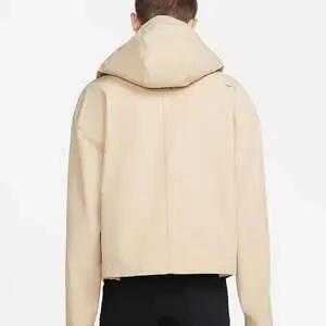 Nike X Mmw Crossover Solid Color Zipper Hooded Jacket Cream Yellow - Multi-color