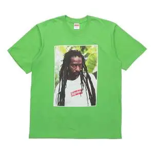 Supreme Supreme Ss19 Buju Banton Tee Reggae Character Printing Short Sleeve Unisex Green Green