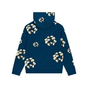 DENIM TEARS X Cactus Plant Flea Market Cotton Wreath Hoodie - Navy