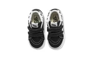 VANS Toddler Sk8-mid Reissue V Checkerboard Sneakers - Black