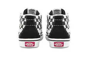VANS Toddler Sk8-mid Reissue V Checkerboard Sneakers - Black