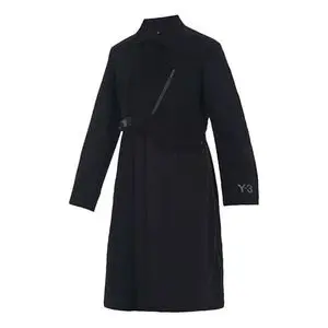 Adidas Y-3 Ch1 Wool Flannel Coat - Black