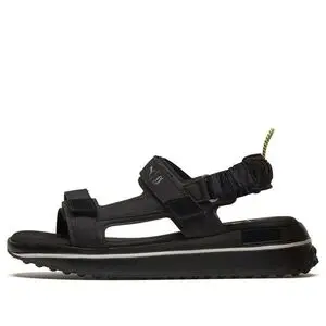 PUMA Future Rider Sandals With Braided Straps And Elasticated Detail - Black