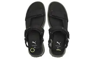 PUMA Future Rider Sandals With Braided Straps And Elasticated Detail - Black