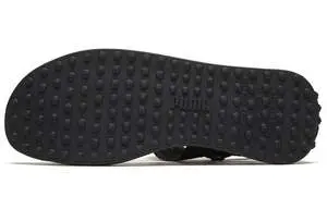 PUMA Future Rider Sandals With Braided Straps And Elasticated Detail - Black