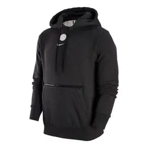 Nike X Nba Brooklyn Nets Courtside Pullover Fleece Hoodie - Black/white
