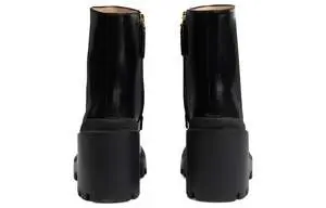 Gucci Leather Ankle Boots With Horsebit Detail