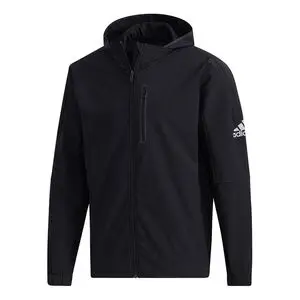 Adidas Hooded Fleece Lined Jacket - Black