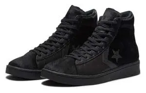 CONVERSE Pro Leather Pony Hair High Top Sneakers - Black