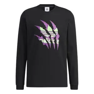 Adidas Originals Long Sleeve Crewneck Graphic T-shirt - Black