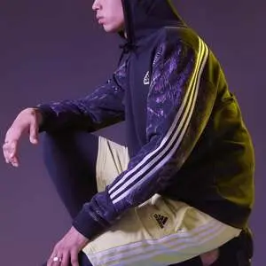 Adidas Logo Graphic Print Hoodie
